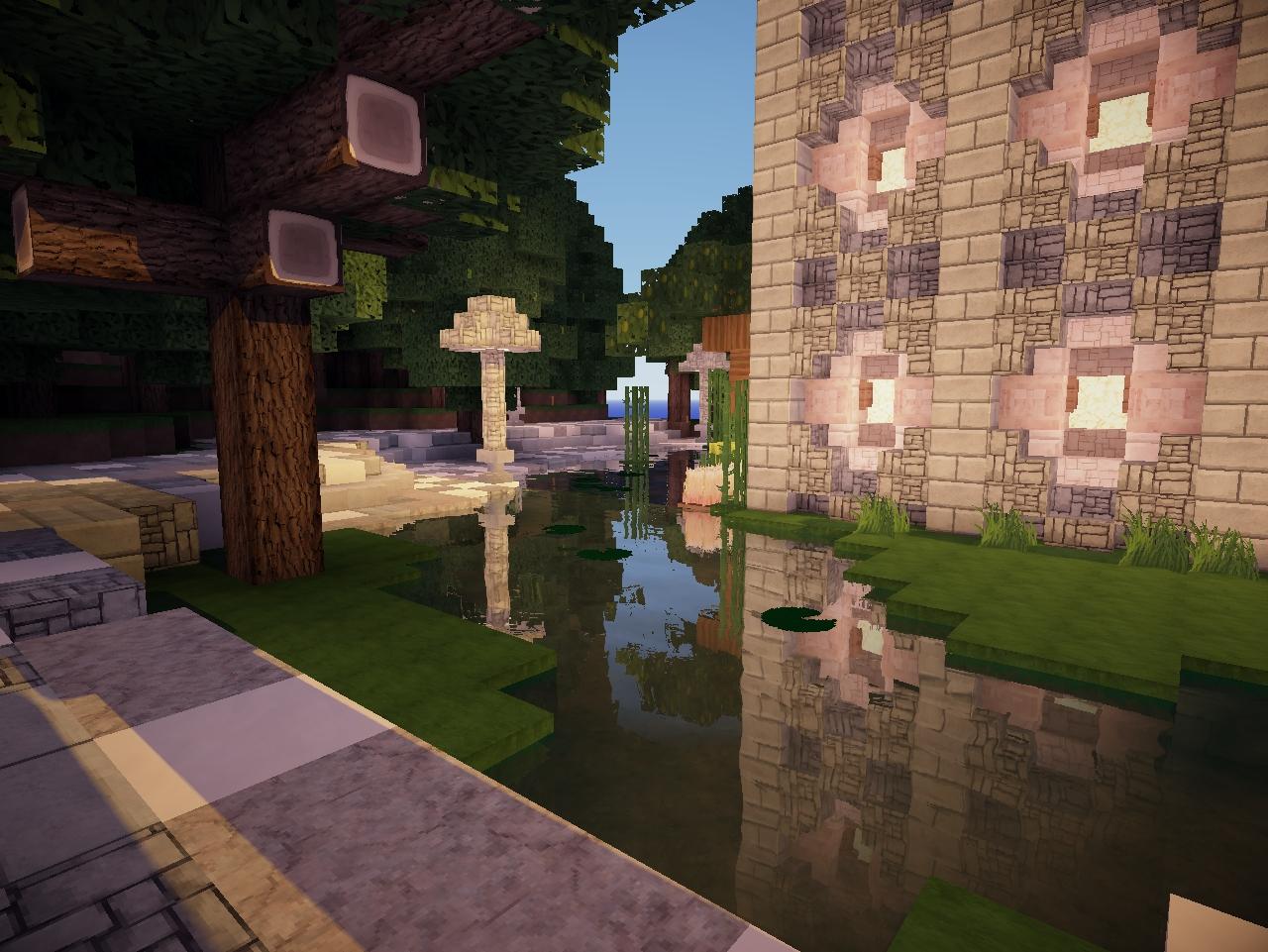 Beautiful sandstone Palace Spawn Minecraft Map