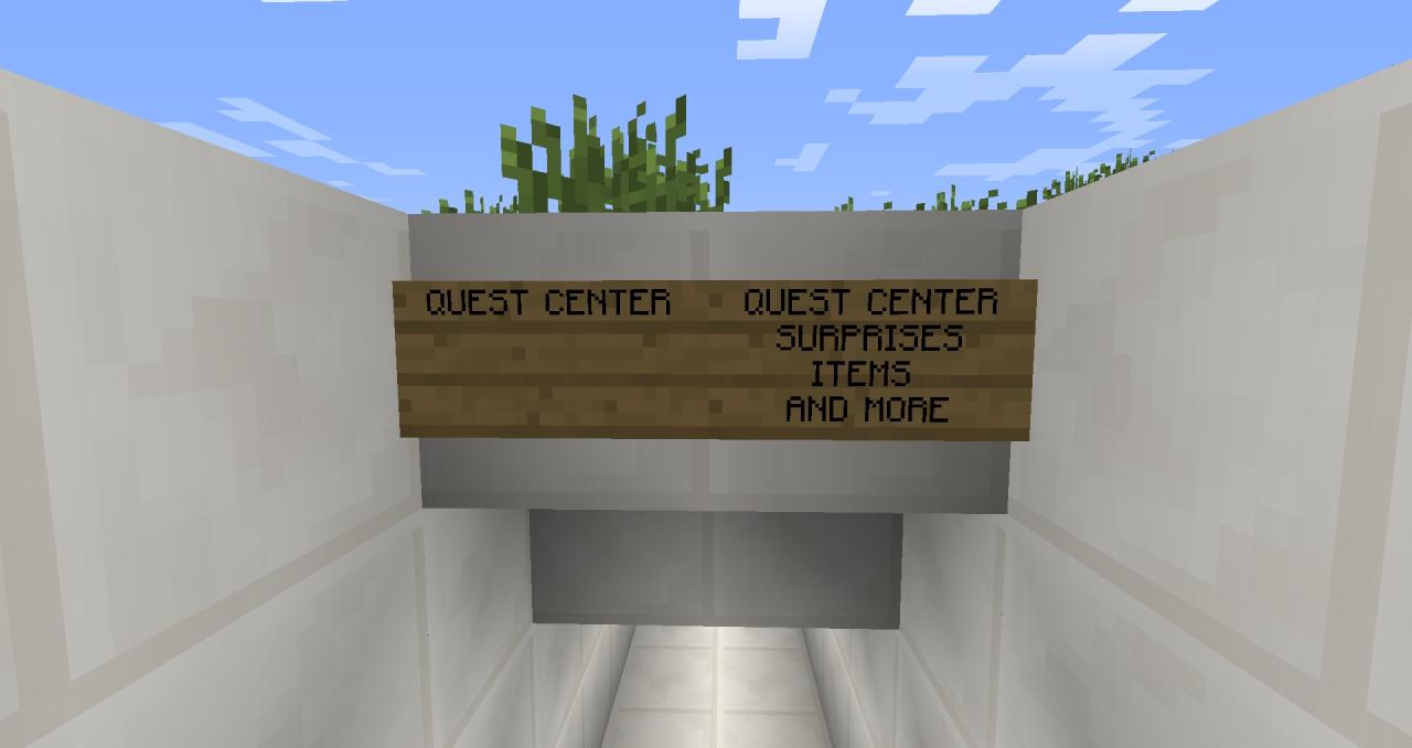 Quest Center(Workable Quests And MORE!) Minecraft Map