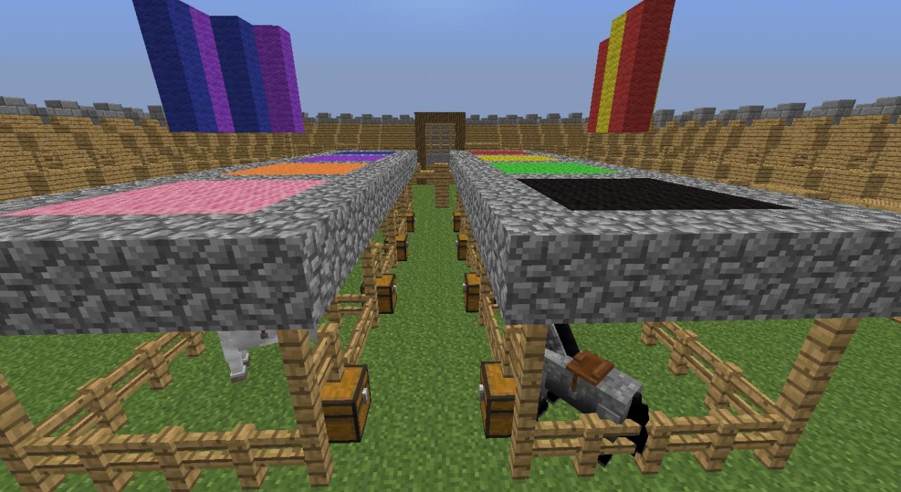 Horse Racing Minecraft Map