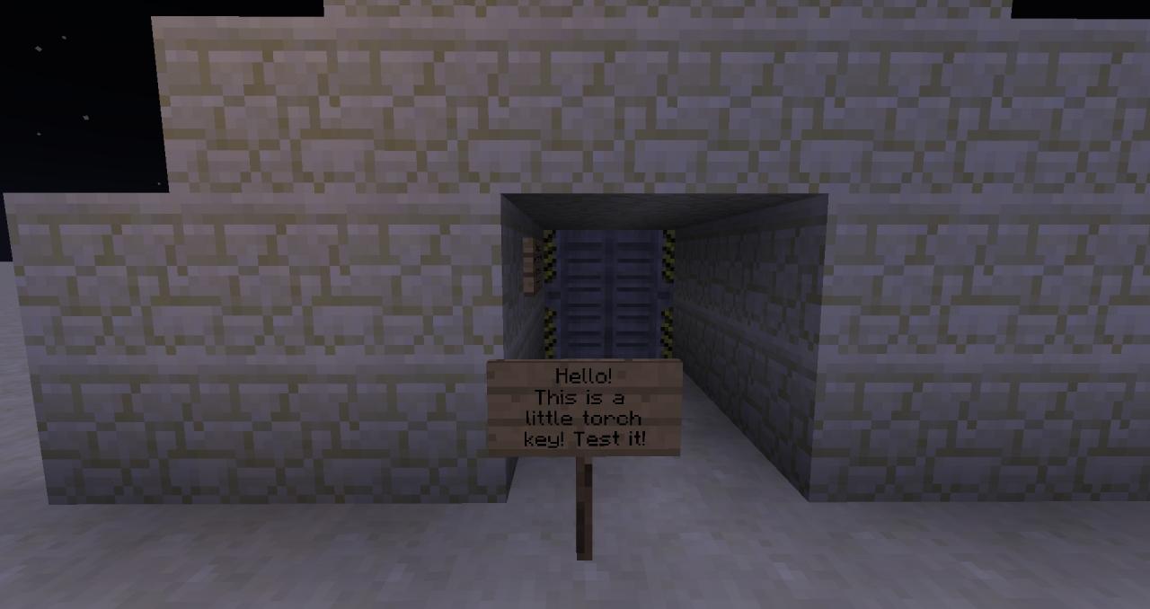 Redstone Torch Key 1.7.4+ Minecraft Map