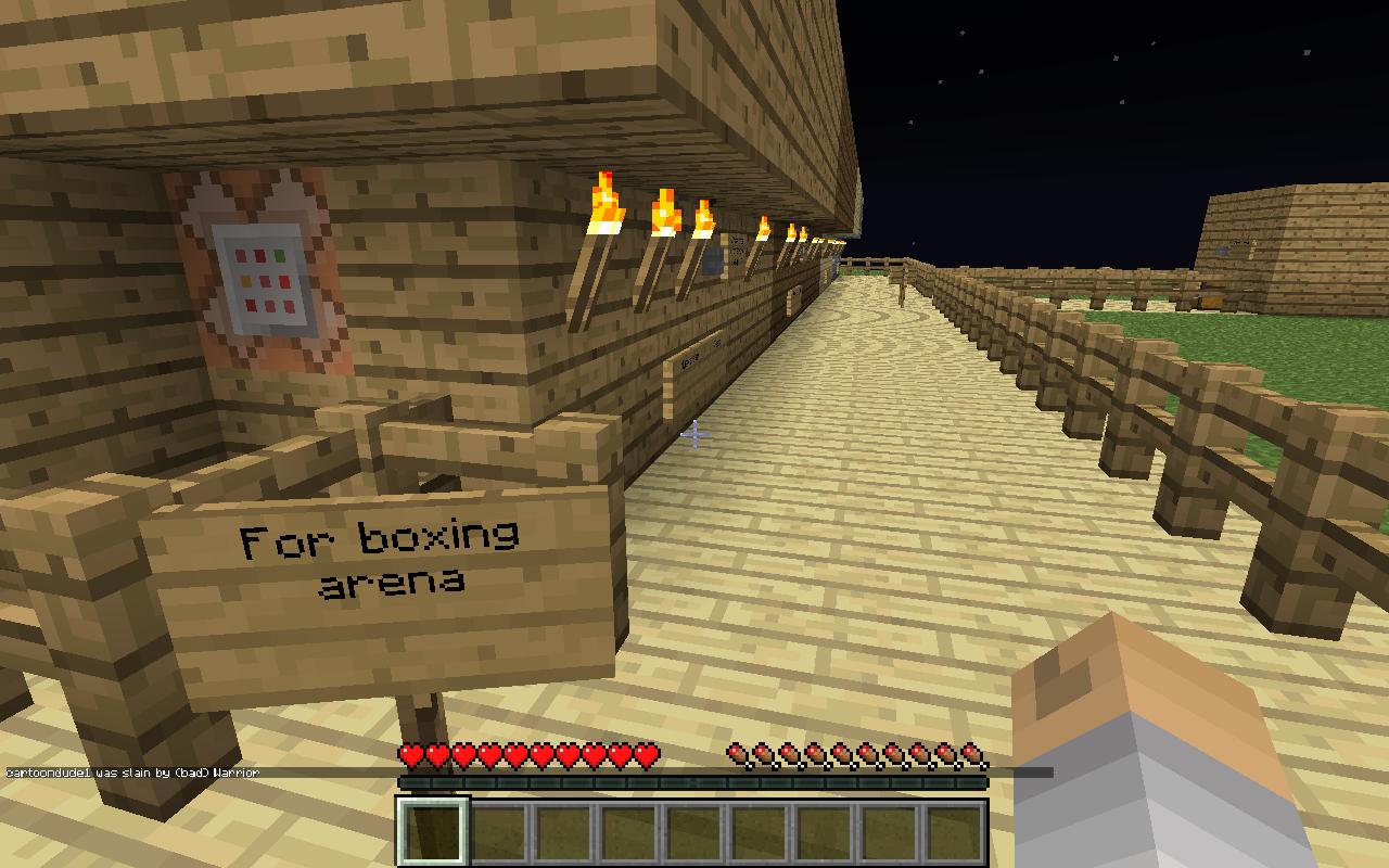 Custom Npc Wooden Base Arena Minecraft Map