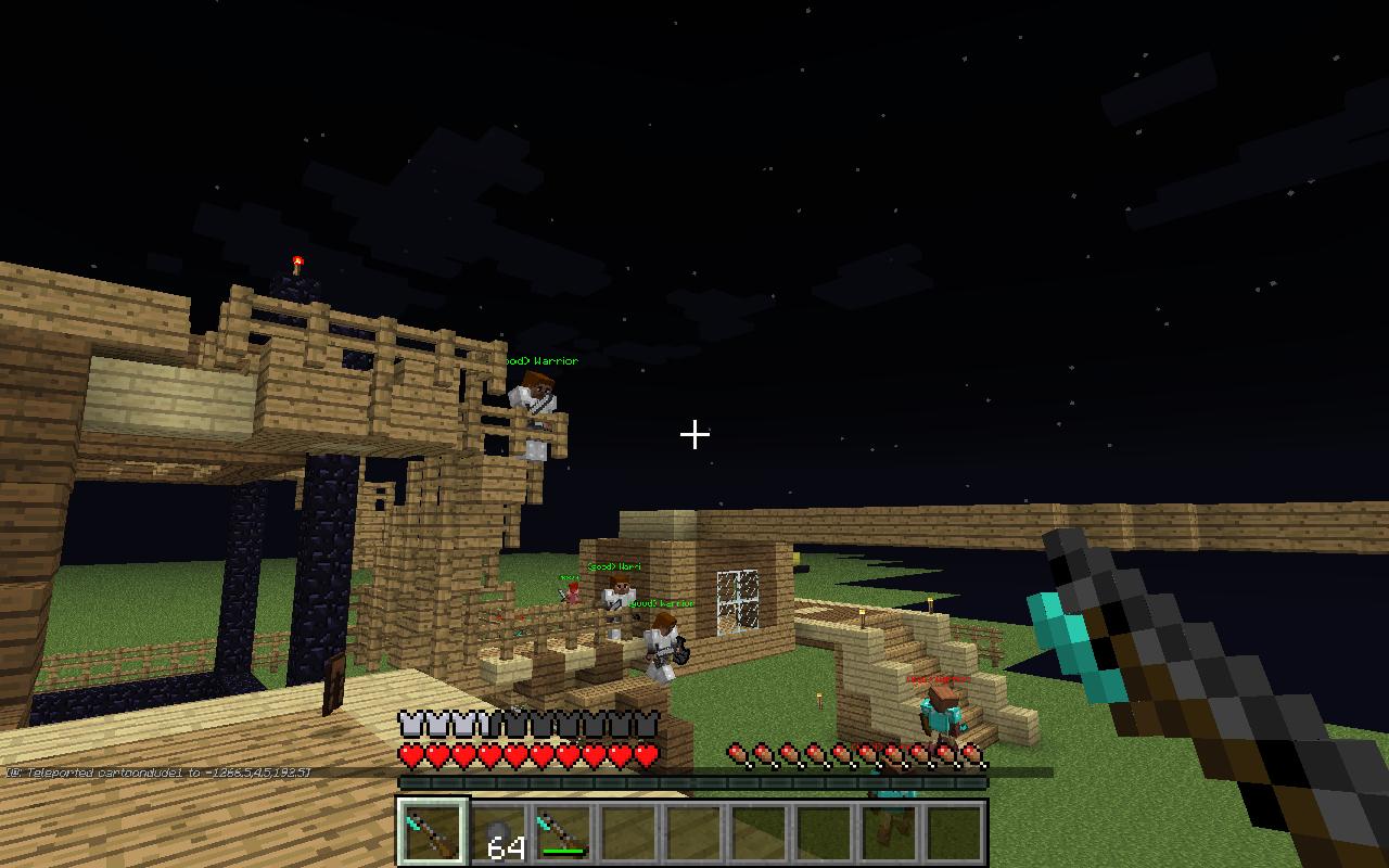 Custom Npc Wooden Base Arena Minecraft Map