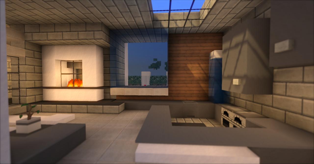 Angle | Modern home Minecraft Map