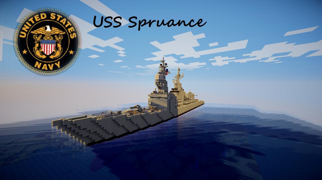 Spruance class destroyer Minecraft Map