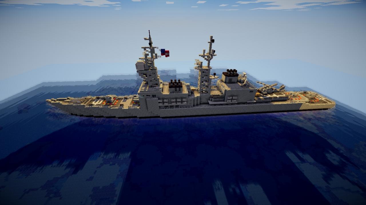 Spruance class destroyer Minecraft Map