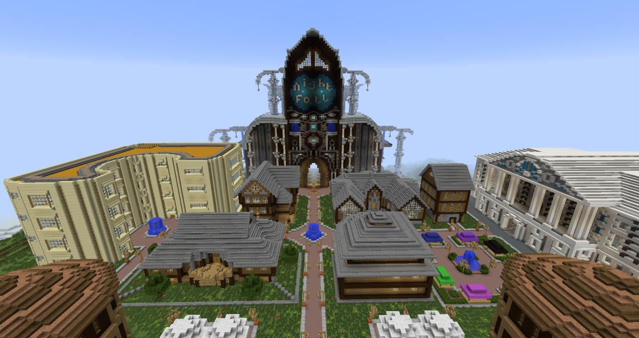 NightFall Server Shops Minecraft Map