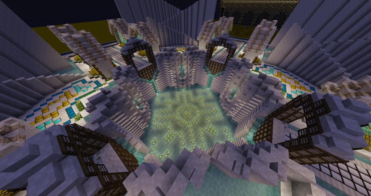 Quartz Temple Grounds Minecraft Map
