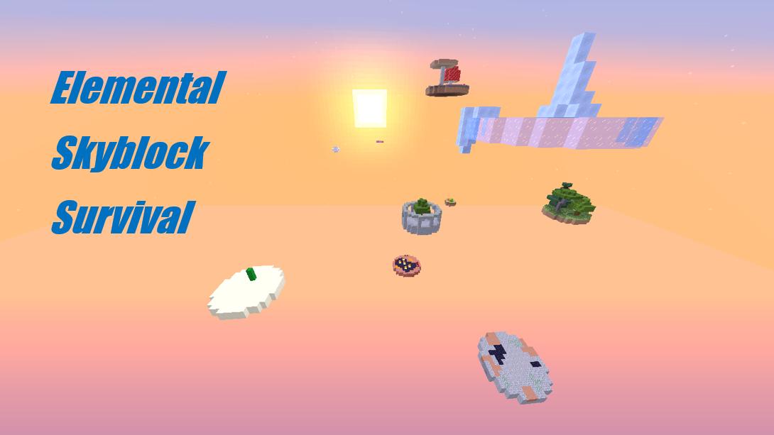 Elemental Skyblock Survival Minecraft Map