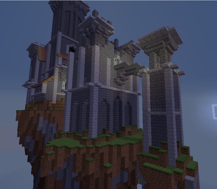 Flying castle Minecraft Map