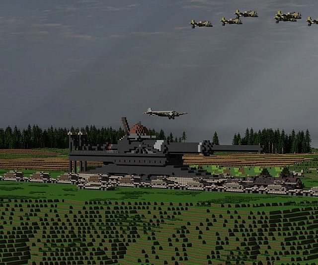 Schwerer Gustav -Enormous Railgun- Minecraft Project