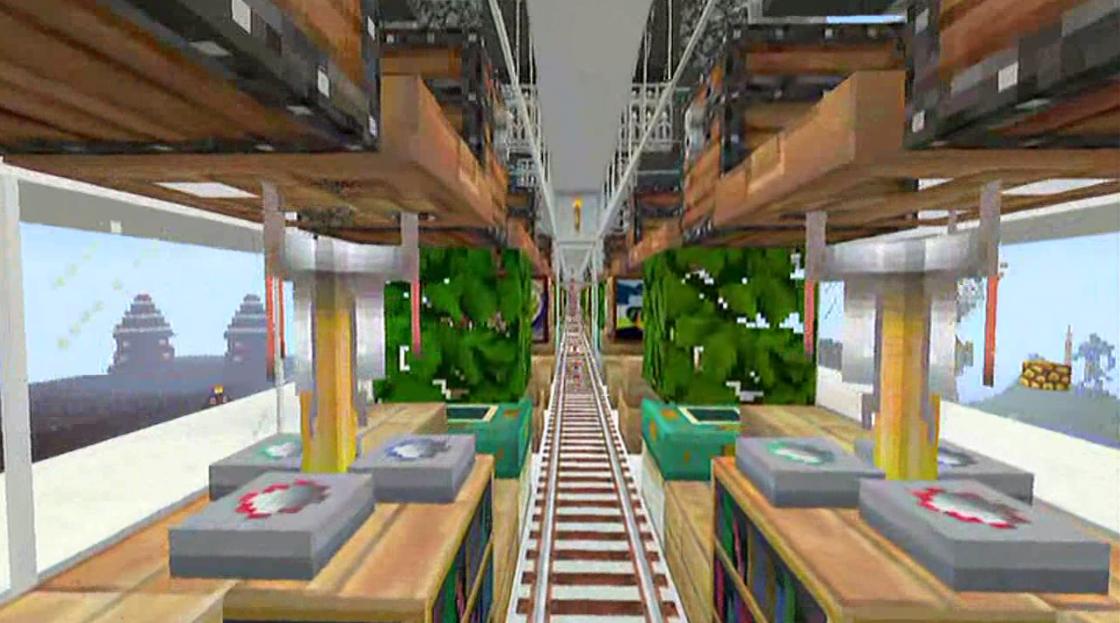 Millipede Maglev Futuristic Train Minecraft Map