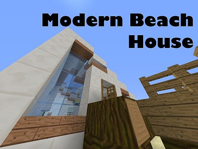 Modern Beach House - By MAJ_Confusion Minecraft Map