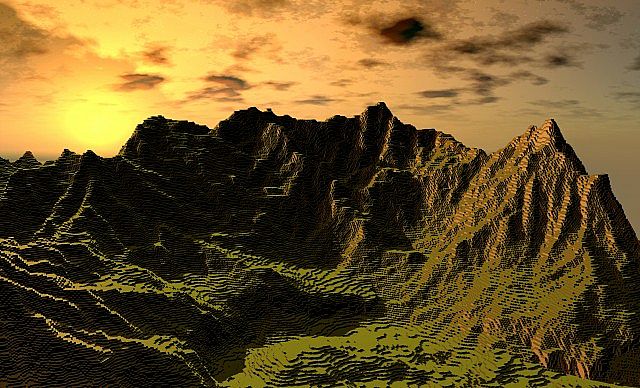 Mountain Render Minecraft Map