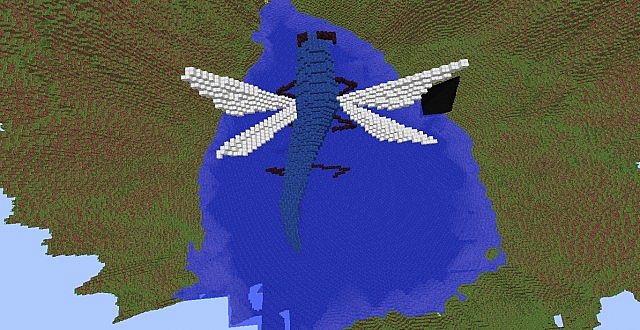 Organic Dragon Fly Minecraft Map
