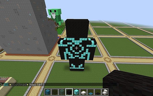 Tron Creeper Statue/Building Minecraft Map