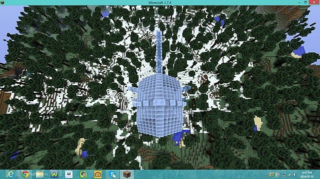 Elsa's Castle Minecraft Map