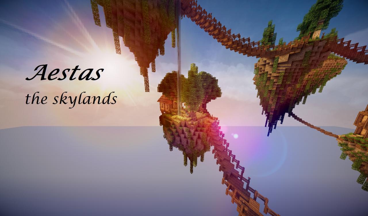 Aestas the skylands [11 floating islands 30 custom trees] Minecraft Map