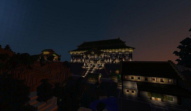Ba Sing Se monorail station from Avatar Minecraft Map