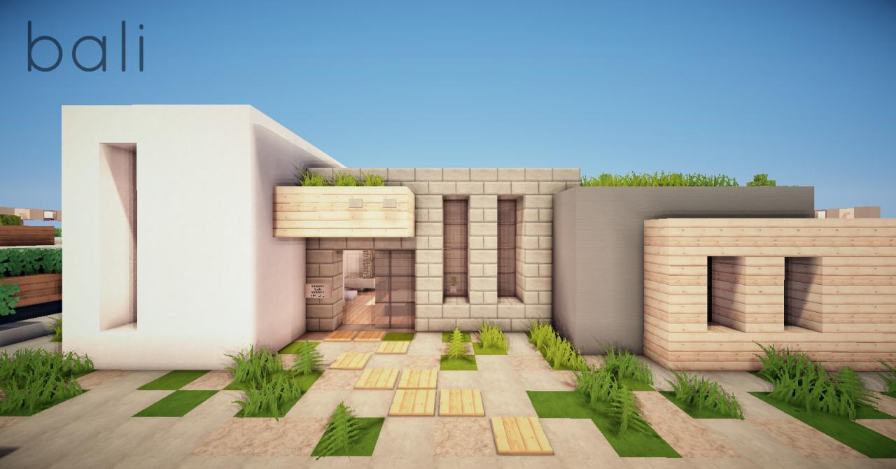 Bali I Modern House Minecraft Map