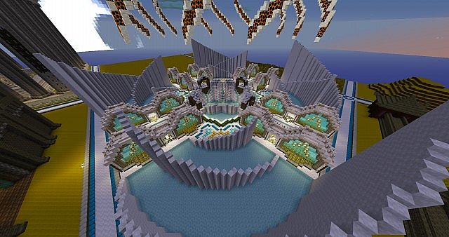 Quartz Temple Grounds Minecraft Map