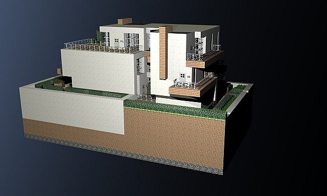Contemporary Cubist House - Architectus Minecraft Map