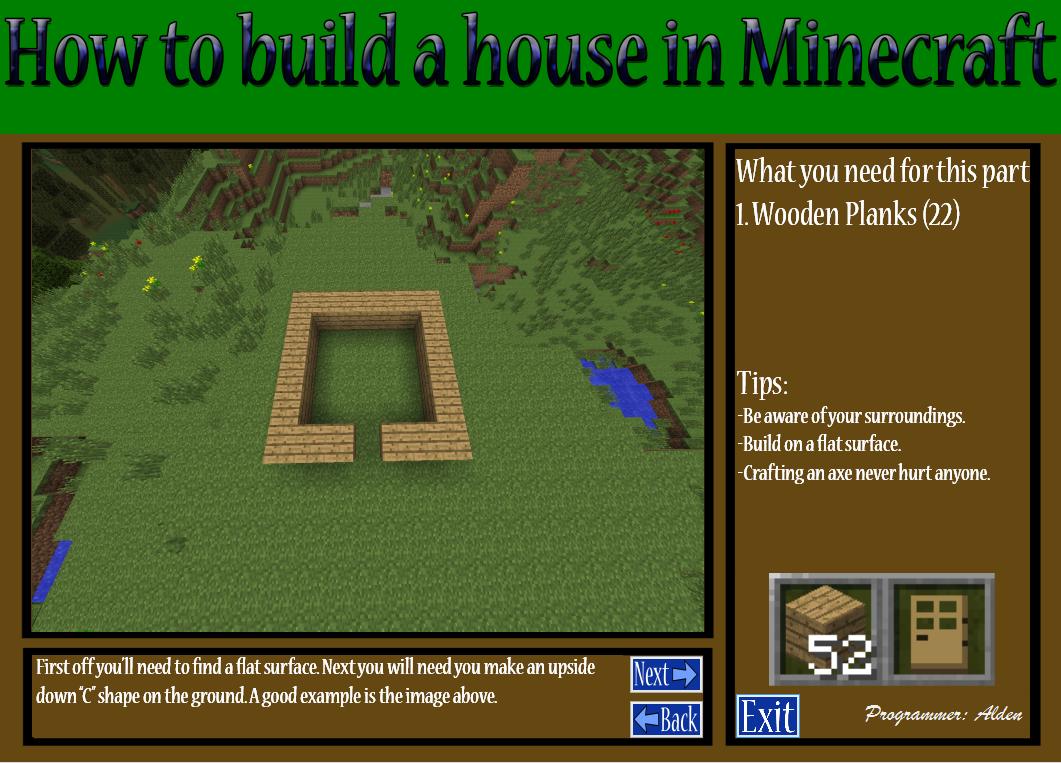 How to build a Minecraft House (Program)