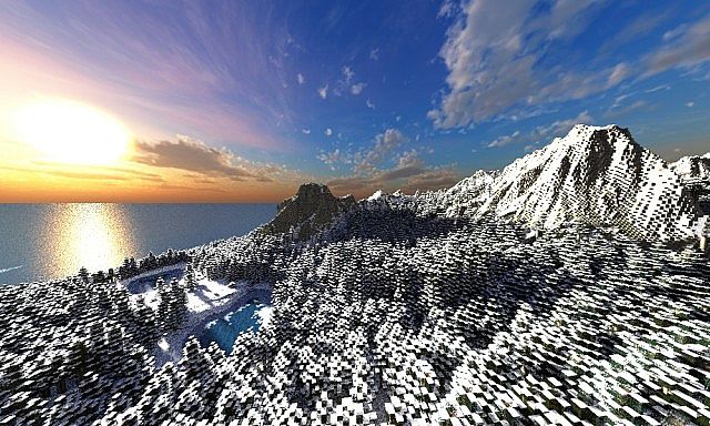 [Realistic landscape] Two Seasons Island - Vindaholm Minecraft Map