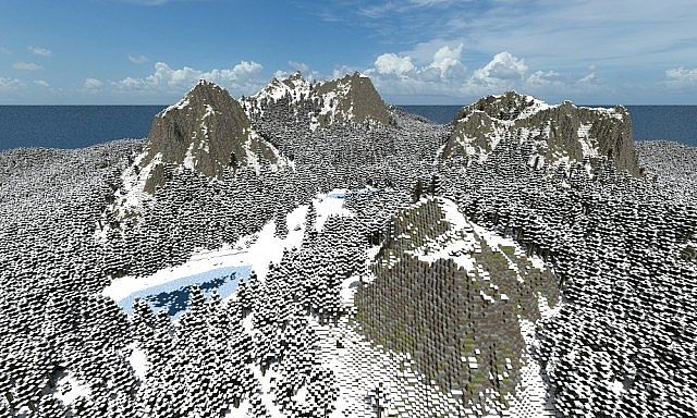 [Realistic landscape] Two Seasons Island - Vindaholm Minecraft Map