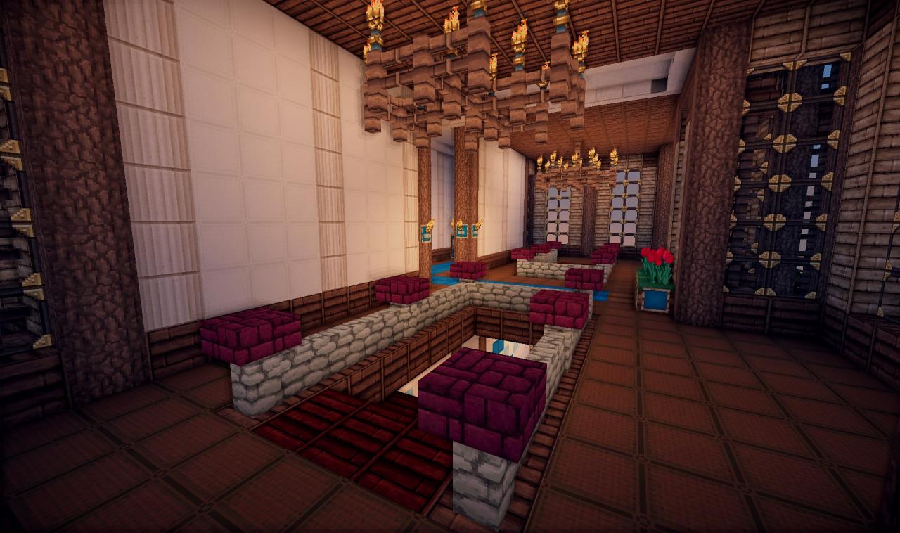 Large Floating Mansion Minecraft Map