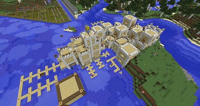 The Lay of the Land - countries and towns Minecraft Map