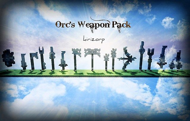 Orcish Medieval Weapons Pack Minecraft Map