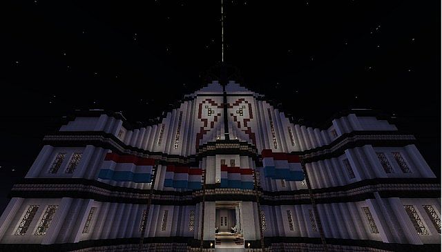 Quartz Temple-Library-Thing Minecraft Map