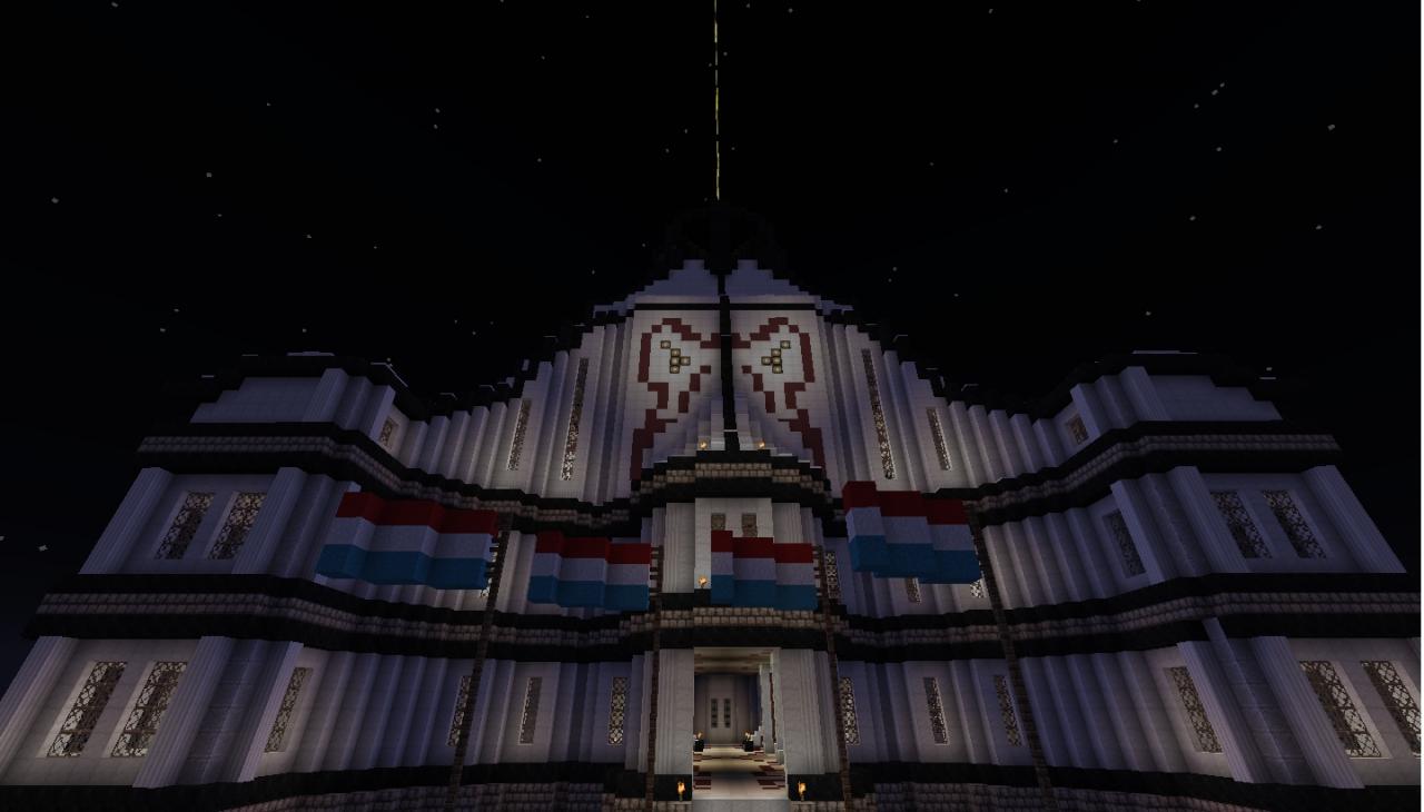 Quartz Temple-Library-Thing Minecraft Map