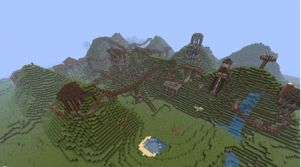 Mountain Village Minecraft Map