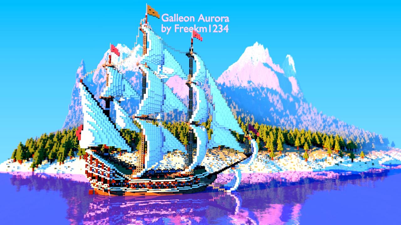 180 subscribers special, the Galleon Aurora Minecraft Map