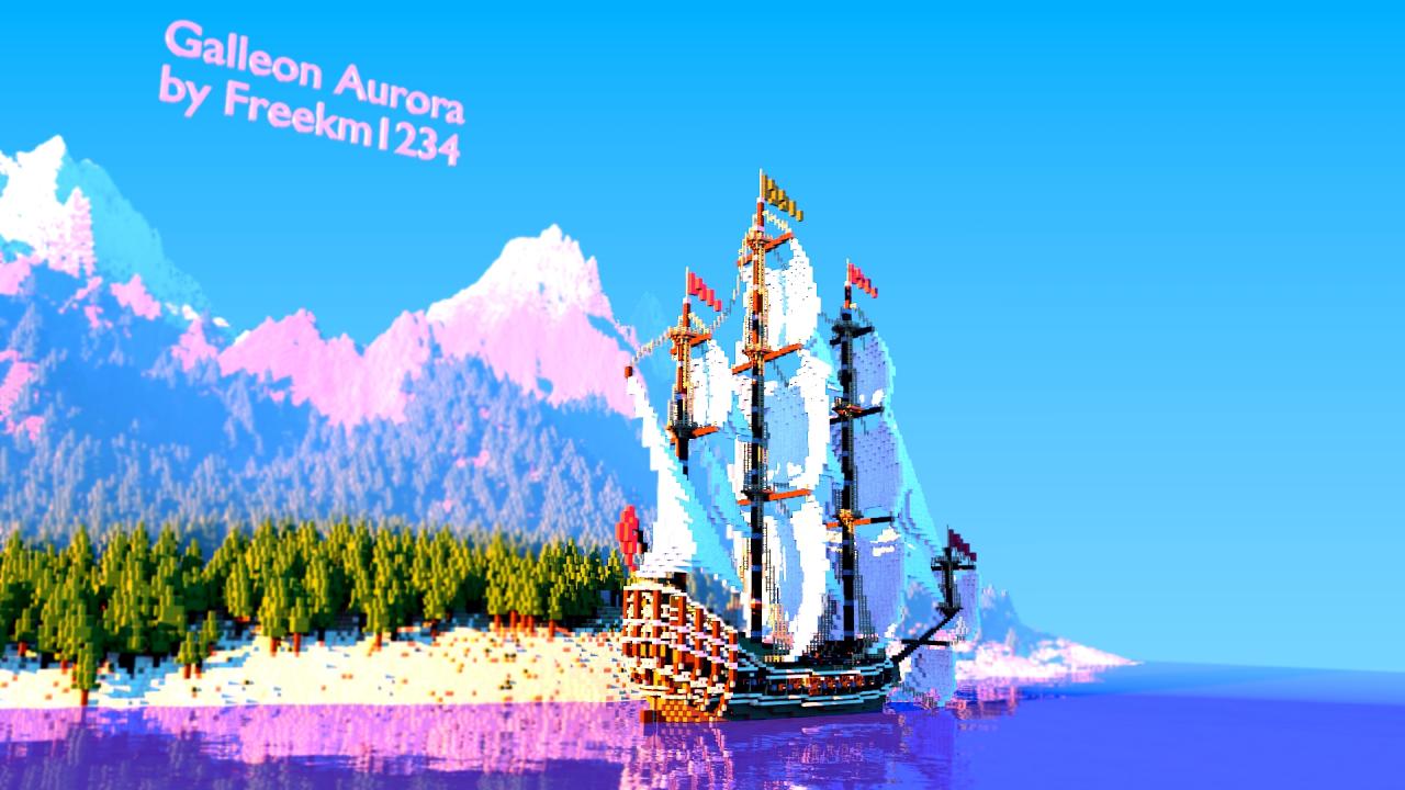 180 subscribers special, the Galleon Aurora Minecraft Map