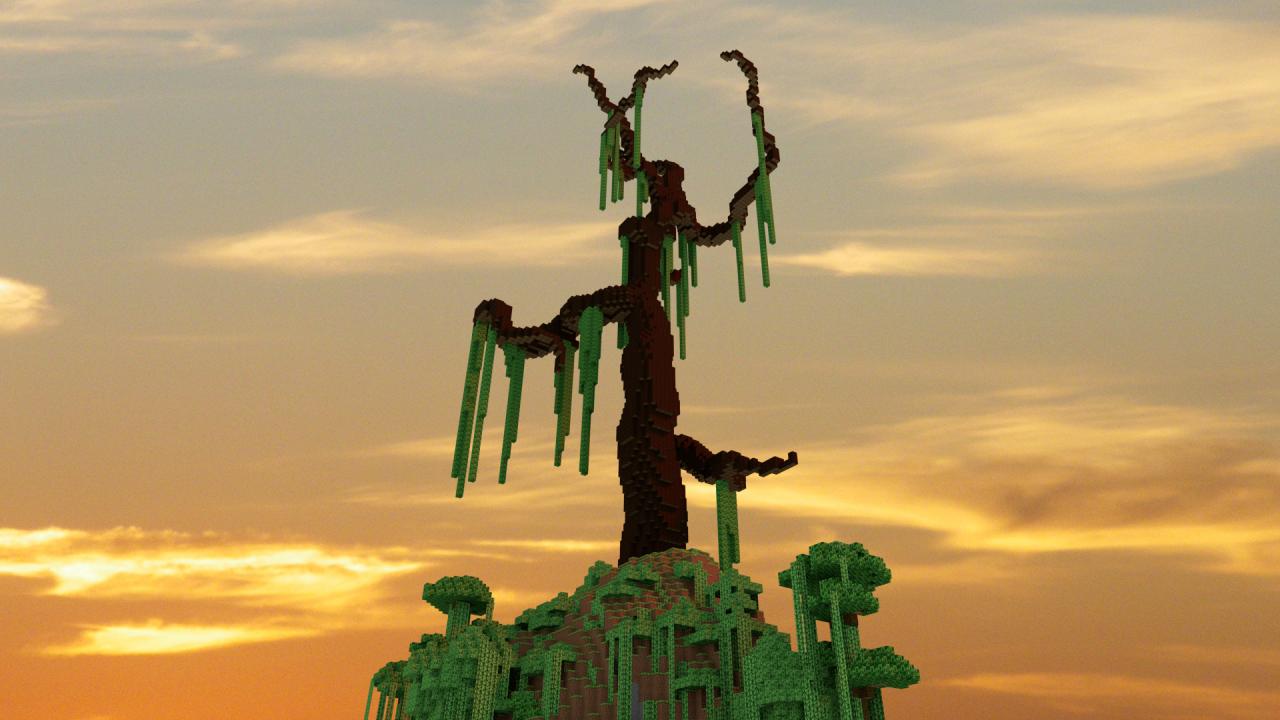 A Huge Willow Tree - Halloween 2013 Minecraft Map