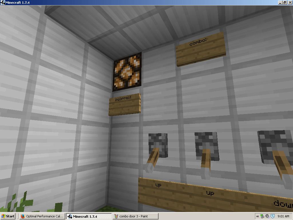 Combonation Lock Door Minecraft Map