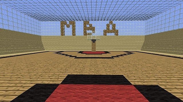 MBA basketball court (minecraft basketball assosiation) Minecraft Map