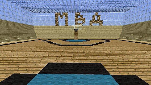 MBA basketball court (minecraft basketball assosiation) Minecraft Map