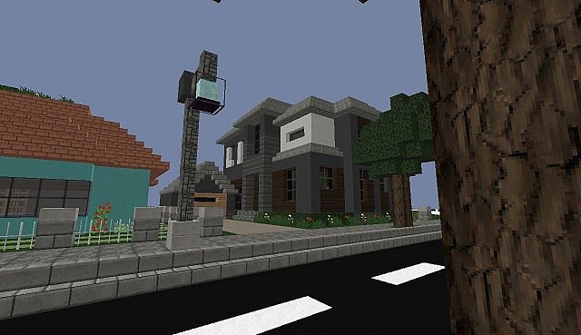 modern 2 floor house Minecraft Map