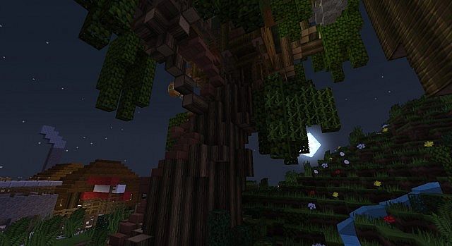 Fantasy Elfish Tree House Minecraft Map