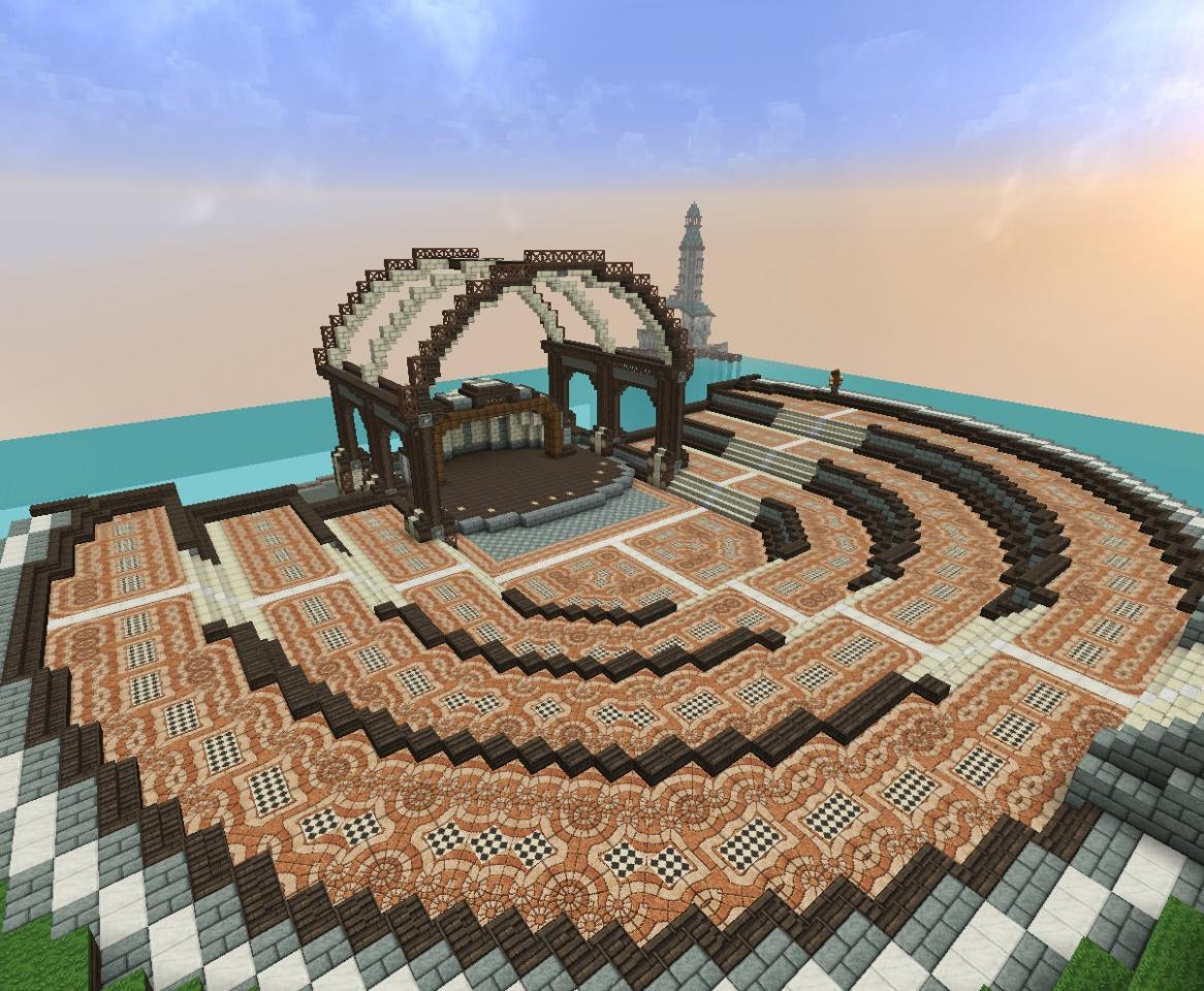 To build or not to build... a stage Minecraft Map