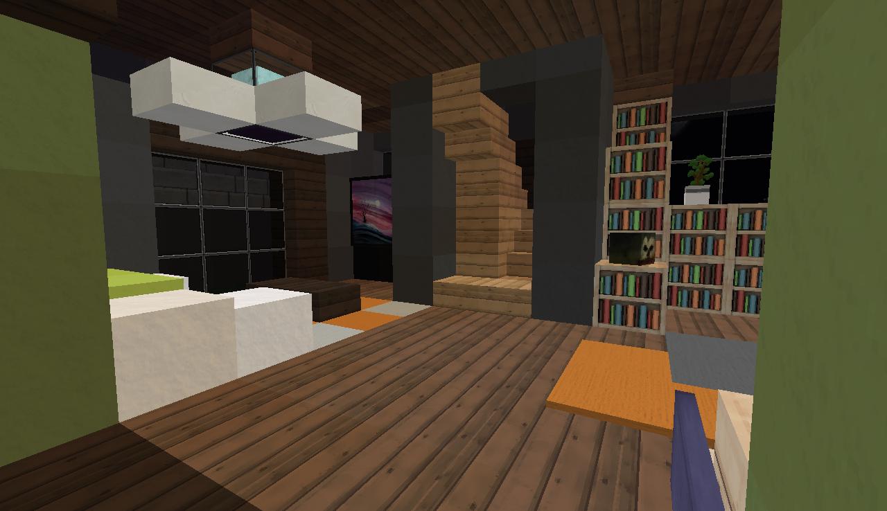 modern 2 floor house Minecraft Map