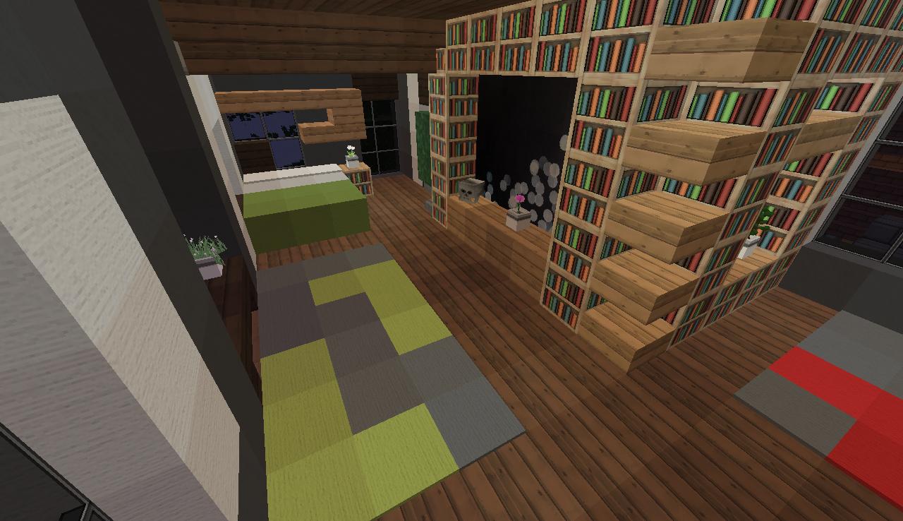 modern 2 floor house Minecraft Map