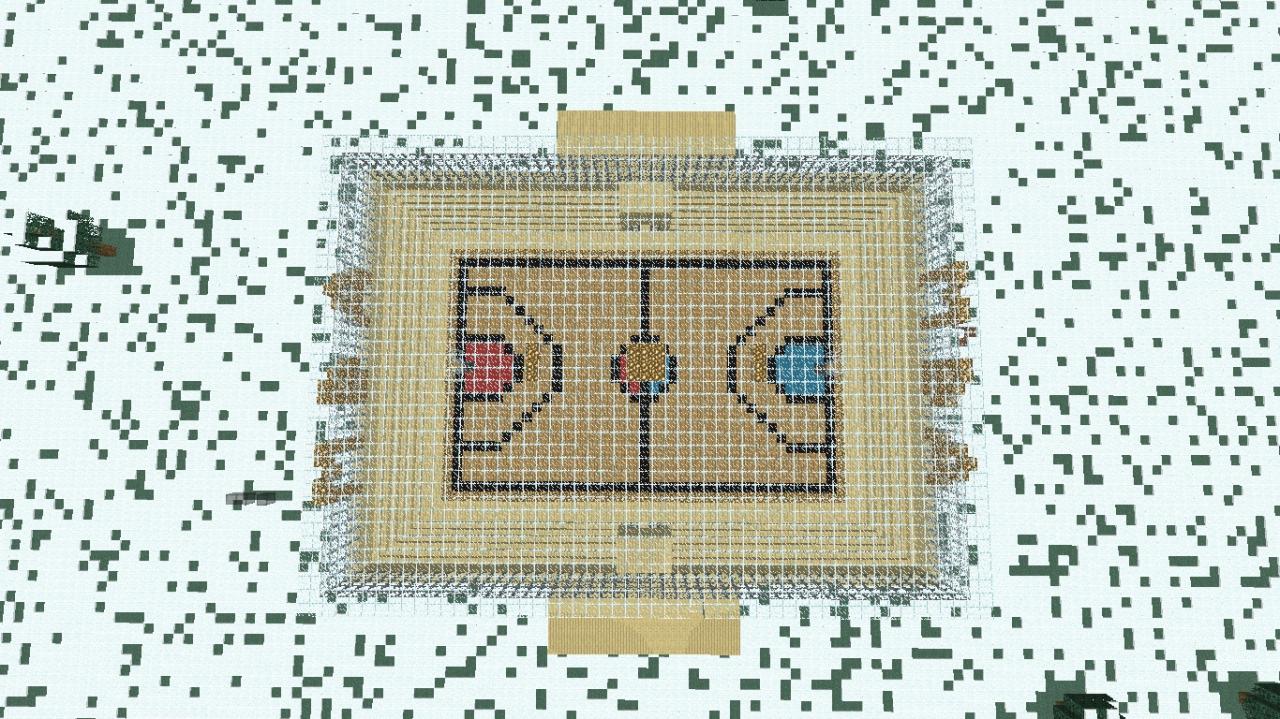 MBA basketball court (minecraft basketball assosiation) Minecraft Map