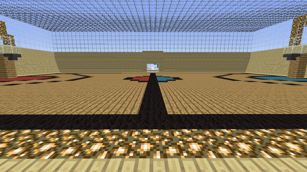 MBA basketball court (minecraft basketball assosiation) Minecraft Map