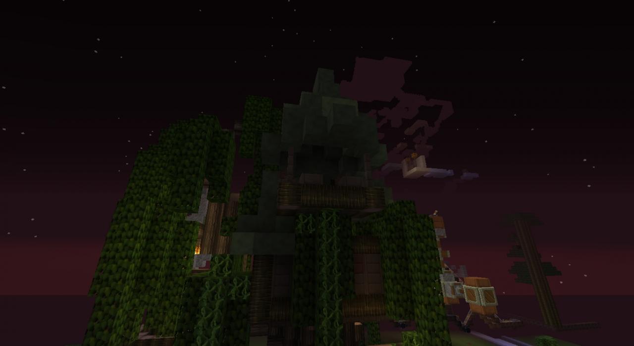 Fantasy Elfish Tree House Minecraft Map