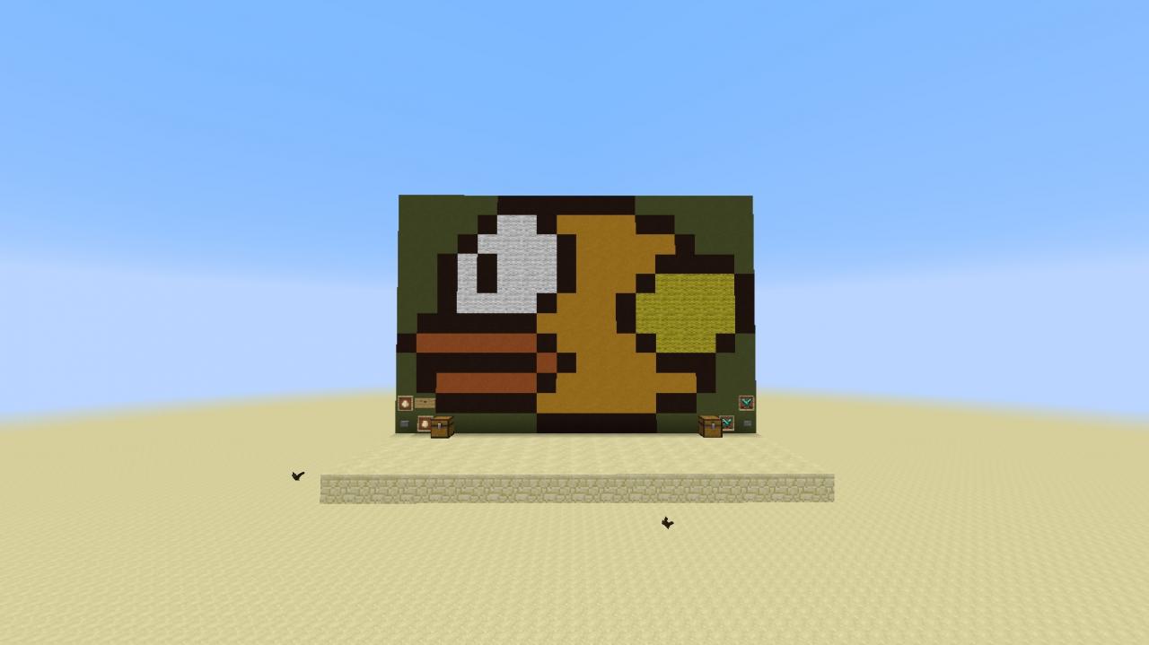 Flappy Bird In Minecraft Minecraft Map