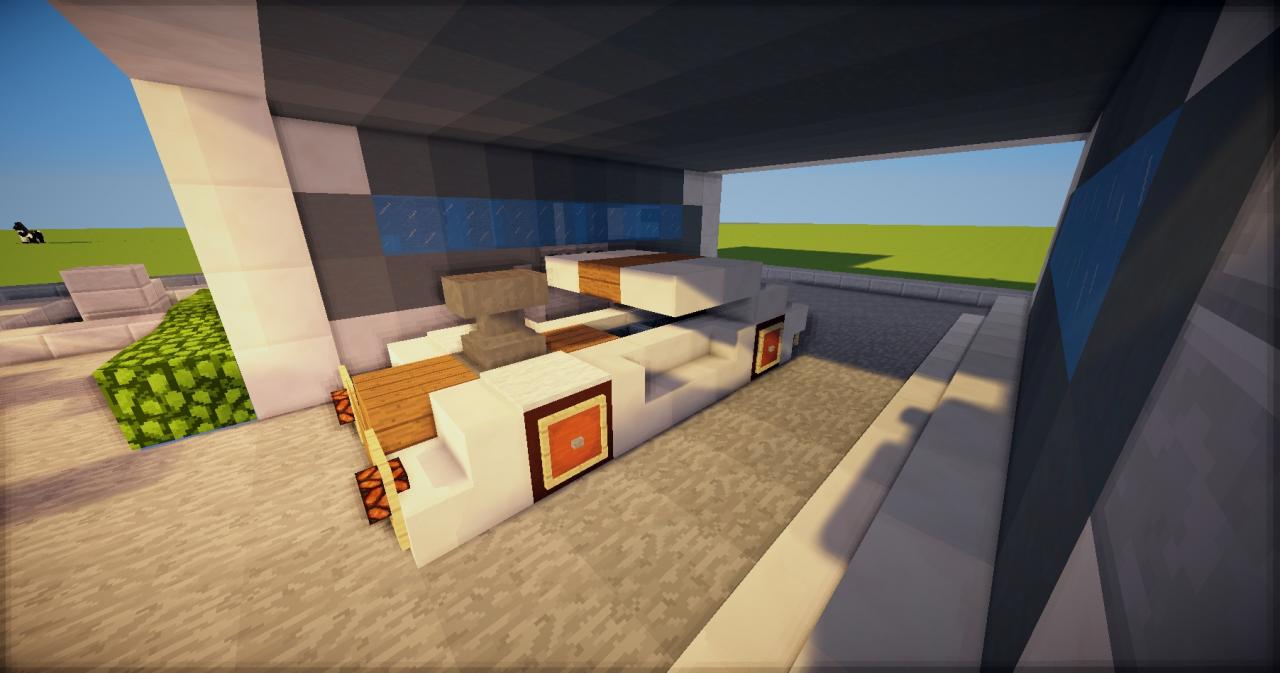 Modern House with Muscle Car Minecraft Map